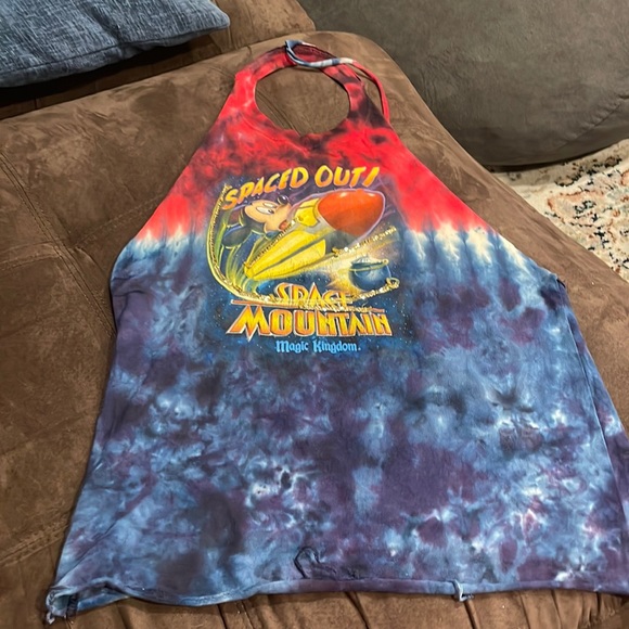 iamkoko | Tops | Disney Mickey Tie Dye Space Mountain Halter With Open ...